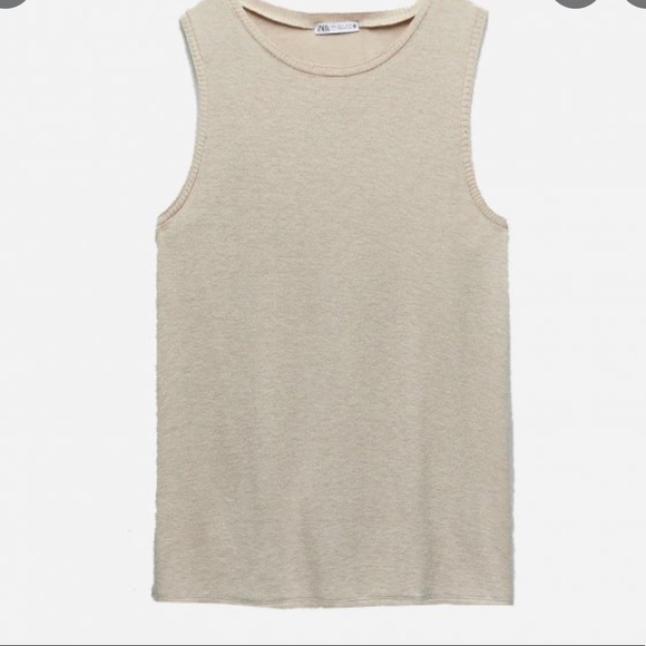 Zara | Tops | Zara Soft Touch Top Vest Sleeveless M | Poshmark